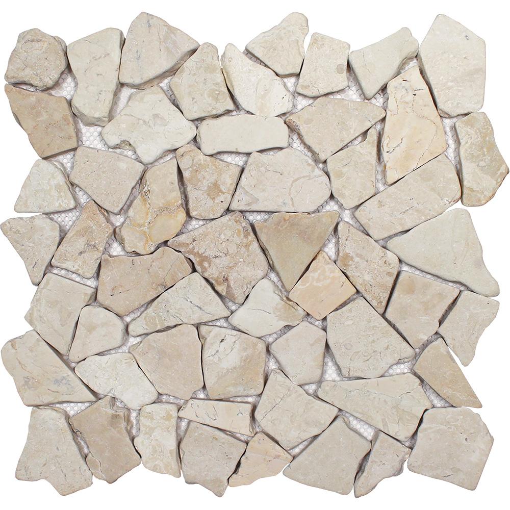 Tesoro Aquatica Ocean Stones Fit 11" x 11" Natural Stone Mosaic – LA ...