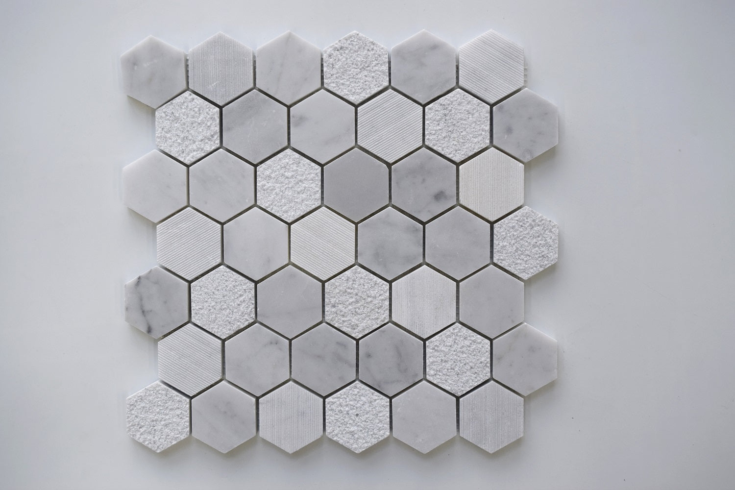 QDI Surfaces Marble Hexagon 2" 12" x 12" Marble Mosaic – LA Floor Coverings