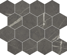Florida Tile Alustra 3 x 3 Hex 10.22" x 11.81" Porcelain Mosaic – LA ...